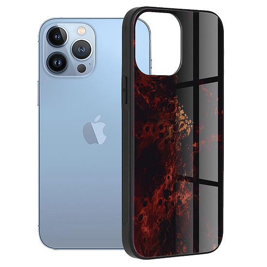 Techsuit - Glaze Series - iPhone 13 Pro Max - Red Nebula (KF238011)