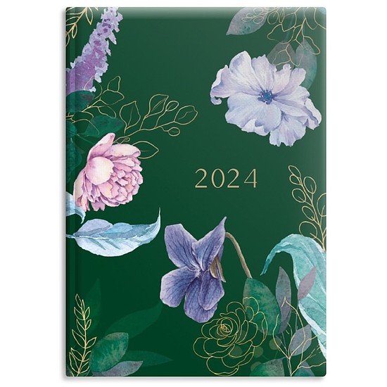 TopTimer Joy határidőnapló B6 napi fehér lap metalizált nyomású matt ...